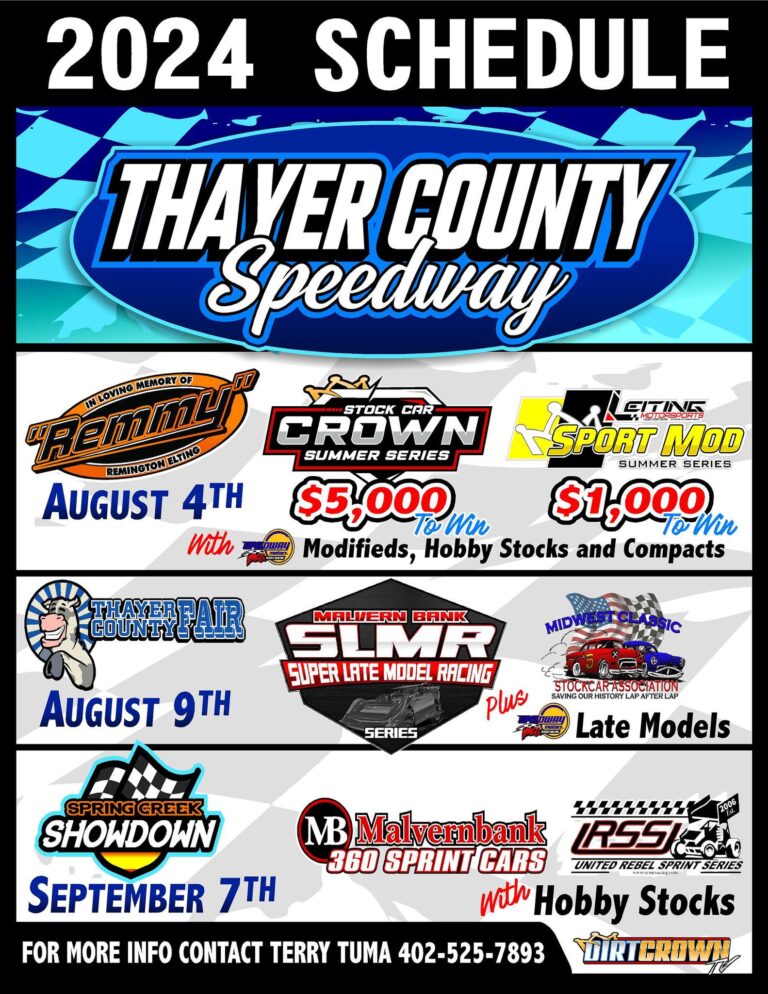 Thayer County Speedway in Deshler Nebraska
